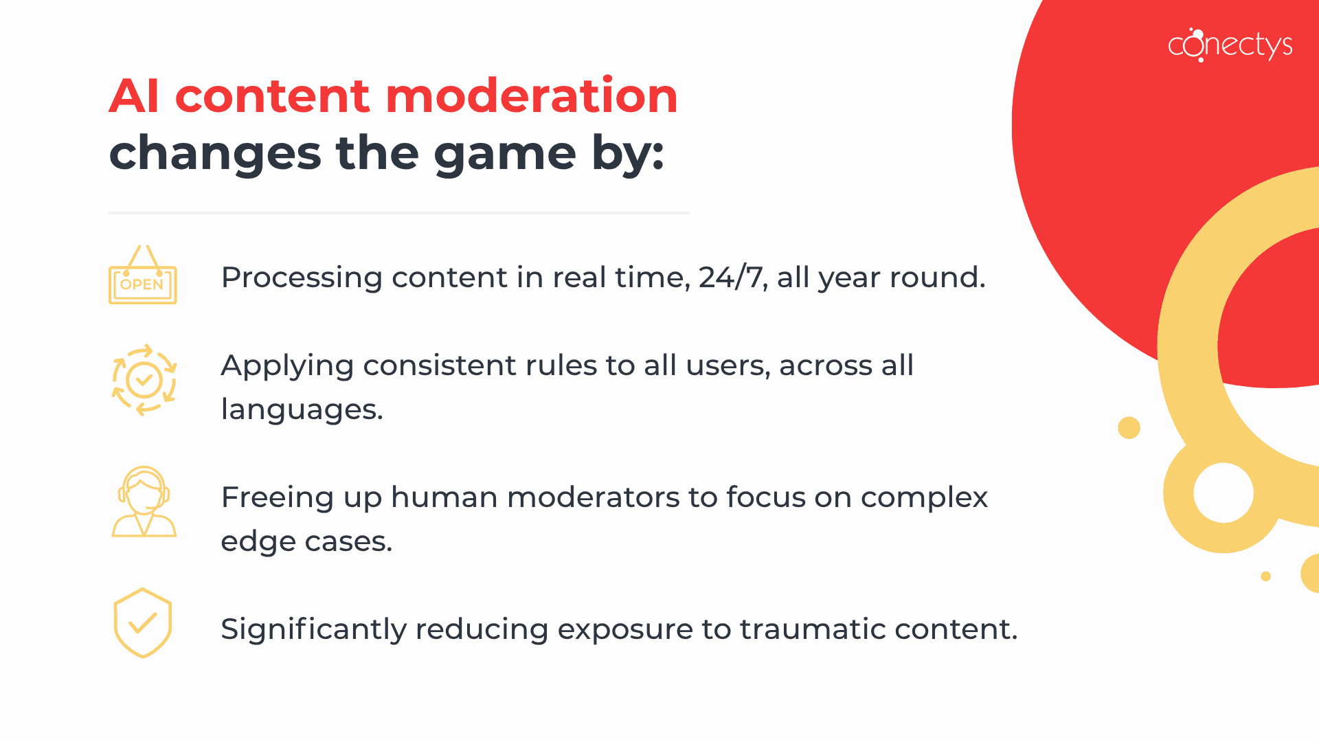 AI-Powered Content Moderation: How It Works | Blog | Conectys
